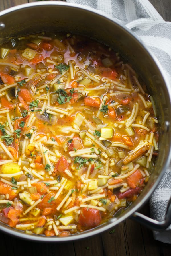 Minestrone Soup Recipe [Instant Pot or Stove] - The Kitchen Girl