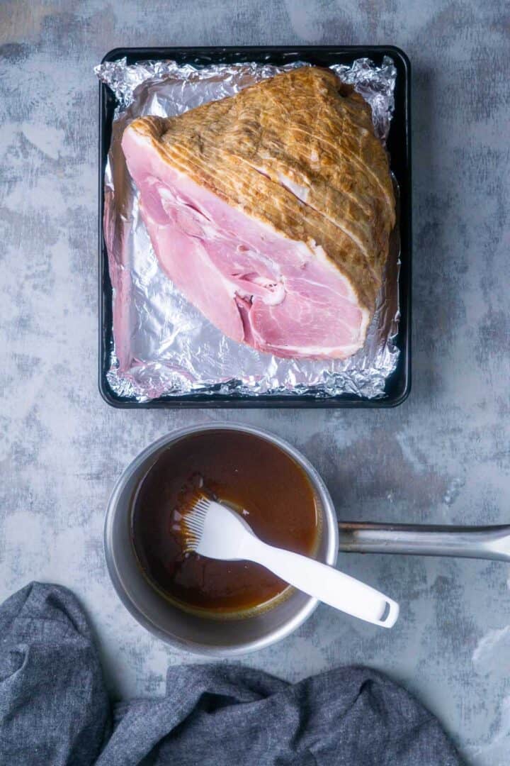 Orange Glazed Ham (How to Make Spiral Ham) | The Kitchen Girl