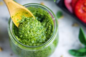 Basil Pesto with Walnuts - The Kitchen Girl