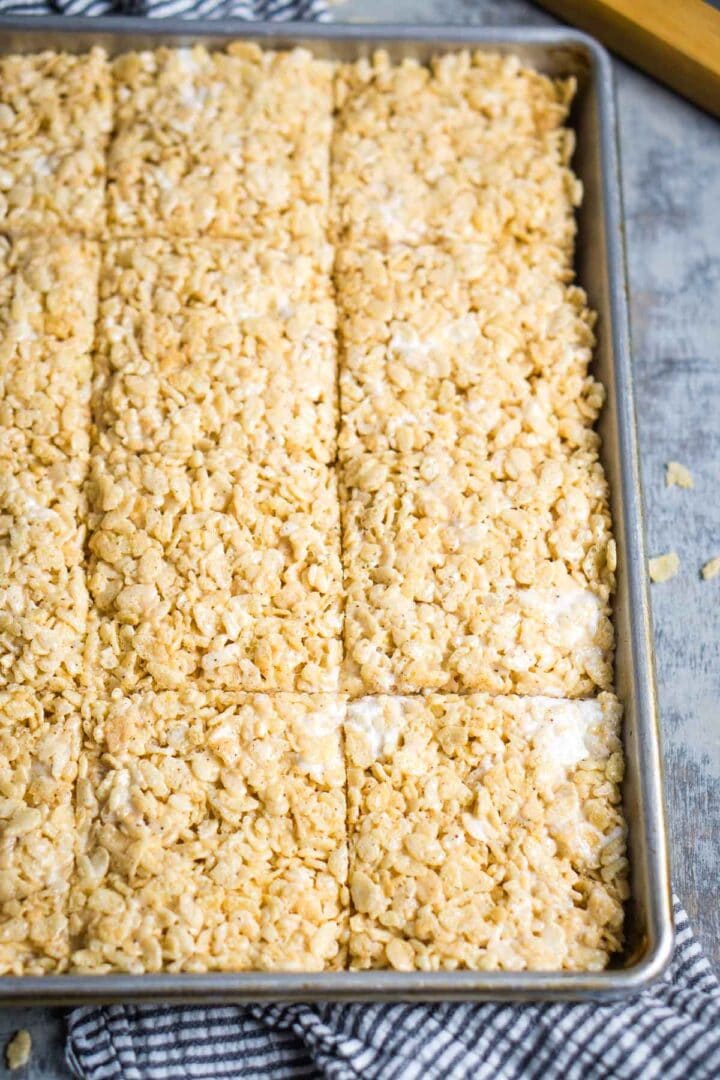 Brown Butter Rice Krispie Treats - The Kitchen Girl