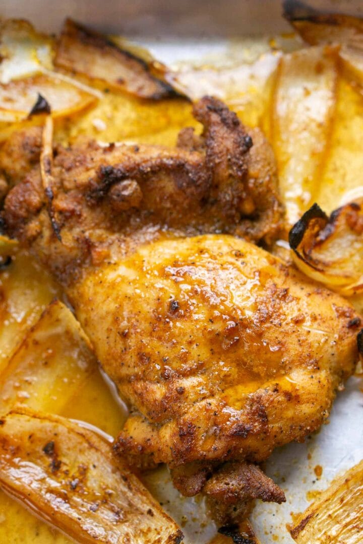 Easy Chicken Shawarma (Baked Sheet Pan Recipe) — Kitchen Girl