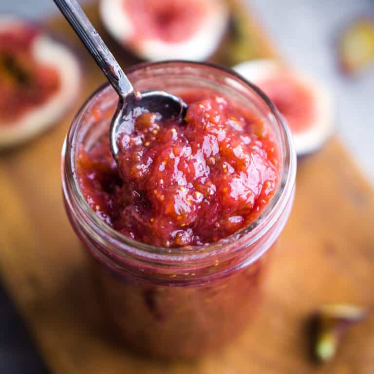 Sweet and Spicy Fig Jam Recipe - The Kitchen Girl