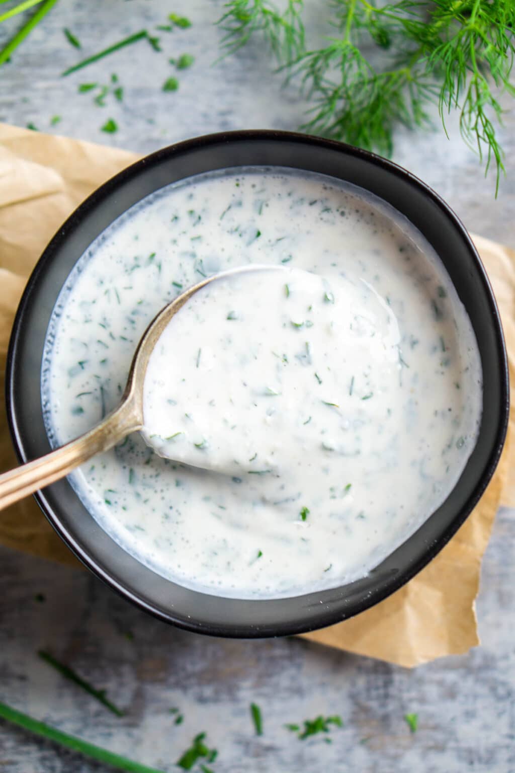 Creamy Greek Yogurt Ranch Dressing and Dip - The Kitchen Girl