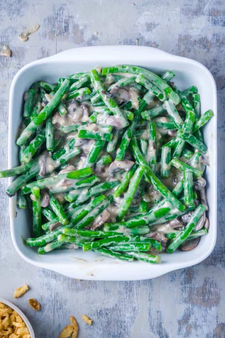Fresh Green Bean Casserole - The Kitchen Girl