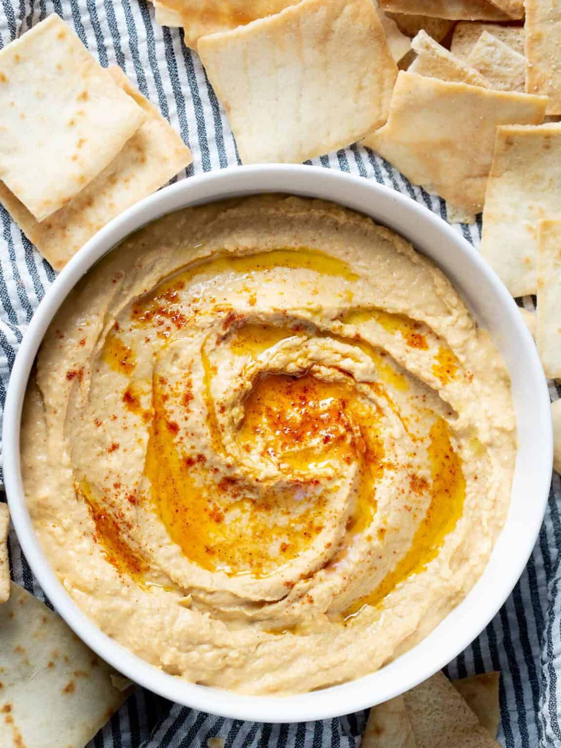 BEST Hummus Recipe (Homemade in Minutes) - The Kitchen Girl