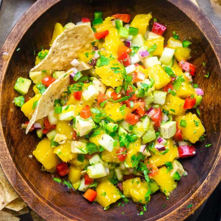 Fresh Mango Salsa Recipe - The Kitchen Girl