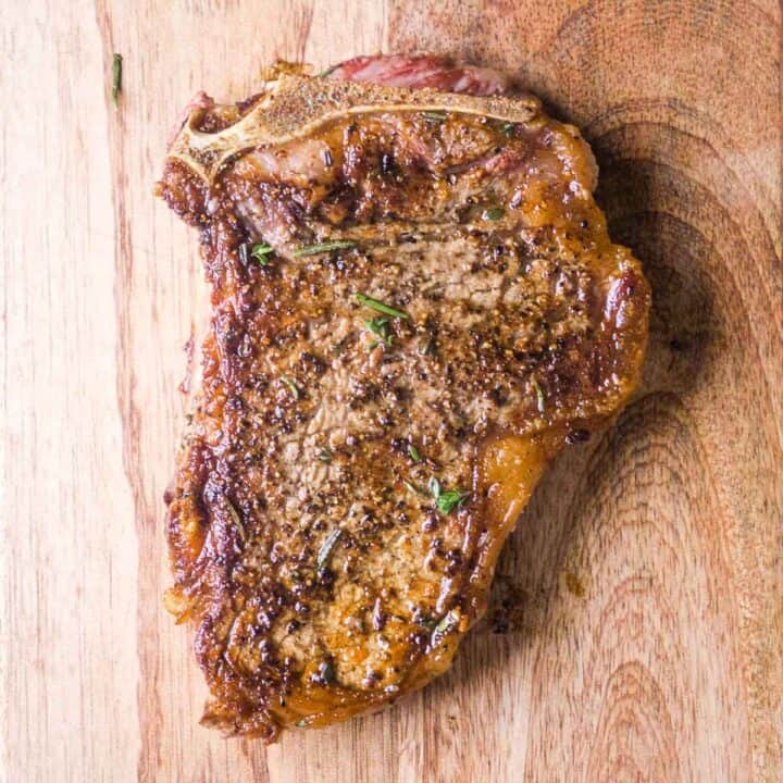 Juicy New York Strip Steak (quick stove method) - The Kitchen Girl