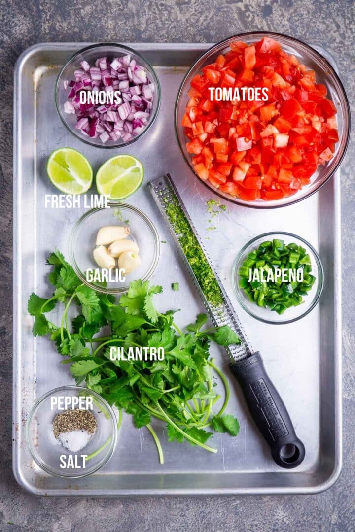 Easy Pico De Gallo Recipe (mild or spicy!) - The Kitchen Girl
