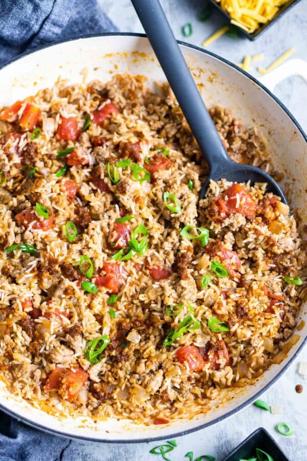 One Pot Taco Rice - The Kitchen Girl