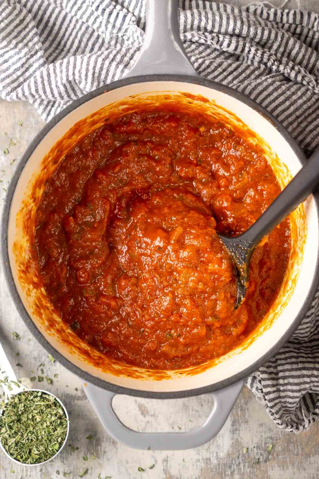 Easy Tomato Sauce Recipe - The Kitchen Girl