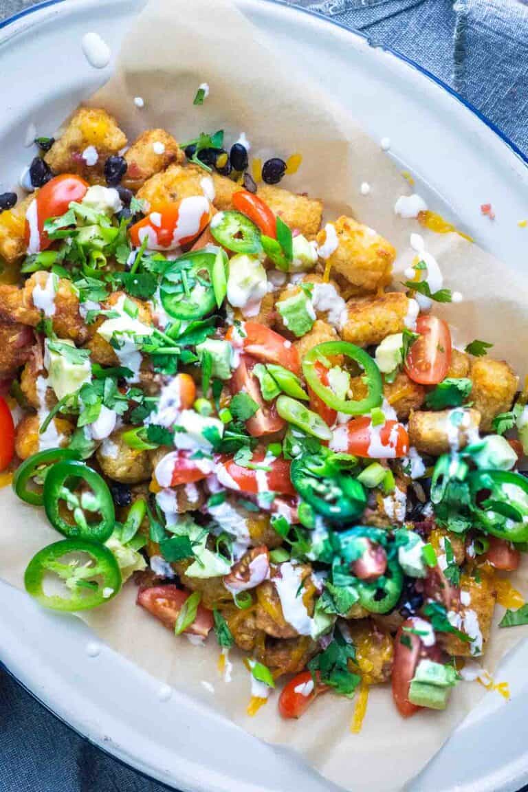 Totchos Tater Tot Nachos - The Kitchen Girl